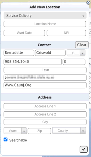 Provider Location Details